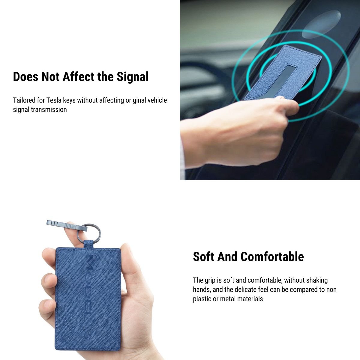 Non-Slip Wear Key Card Cover for Tesla Model 3 & Model Y