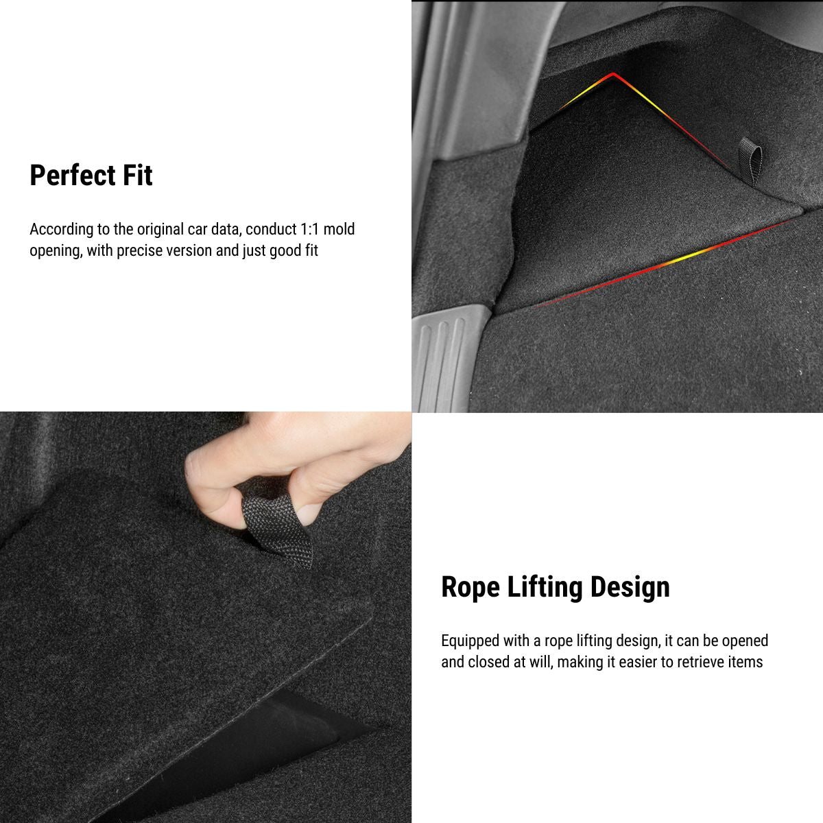 2020-2024 Tesla Model Y Trunk Left and Right Storage Box