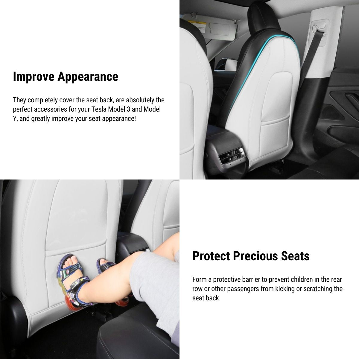 Seat Back Protector for Tesla Model 3 Highland & Model Y