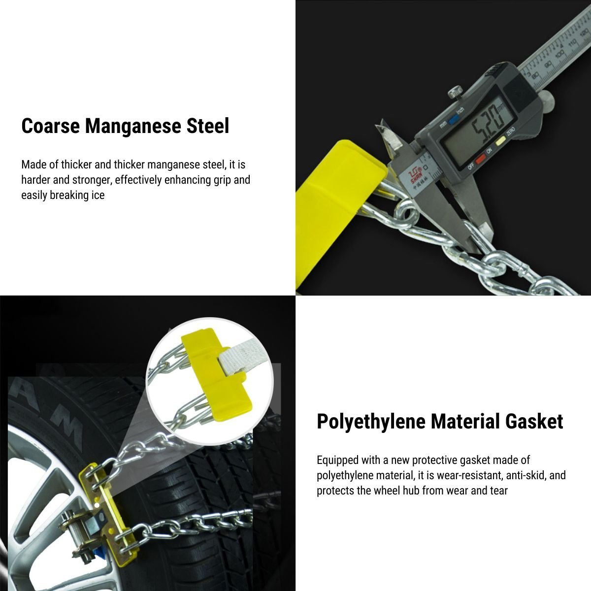 Tesla Model 3/Y/X/S 鋼製雪鏈