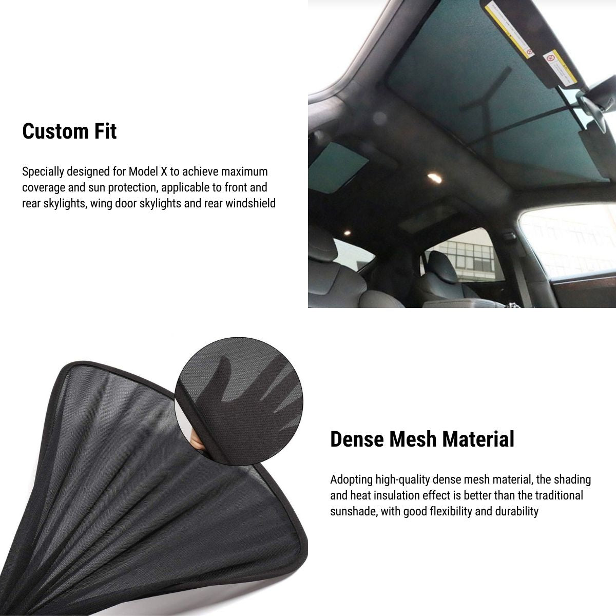Model X Sunshade Set - (6 pcs)