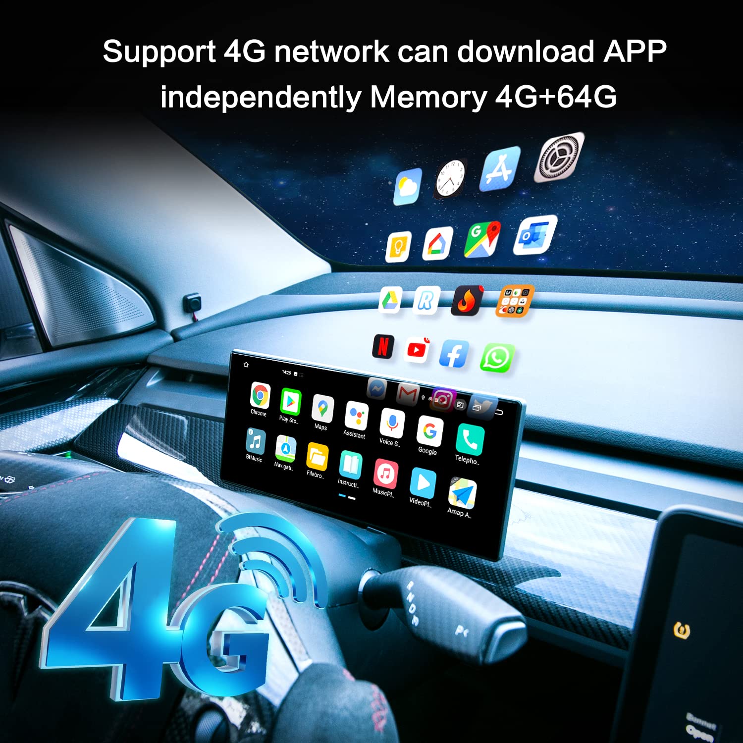 10.25'' Android 4G Tesla Model 3/Y LCD Dashboard Screen