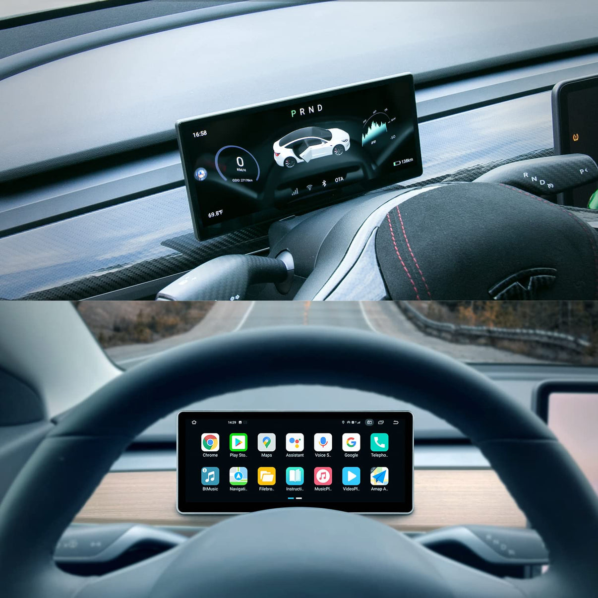 10.25'' Android 4G Tesla Model 3/Y LCD Dashboard Screen