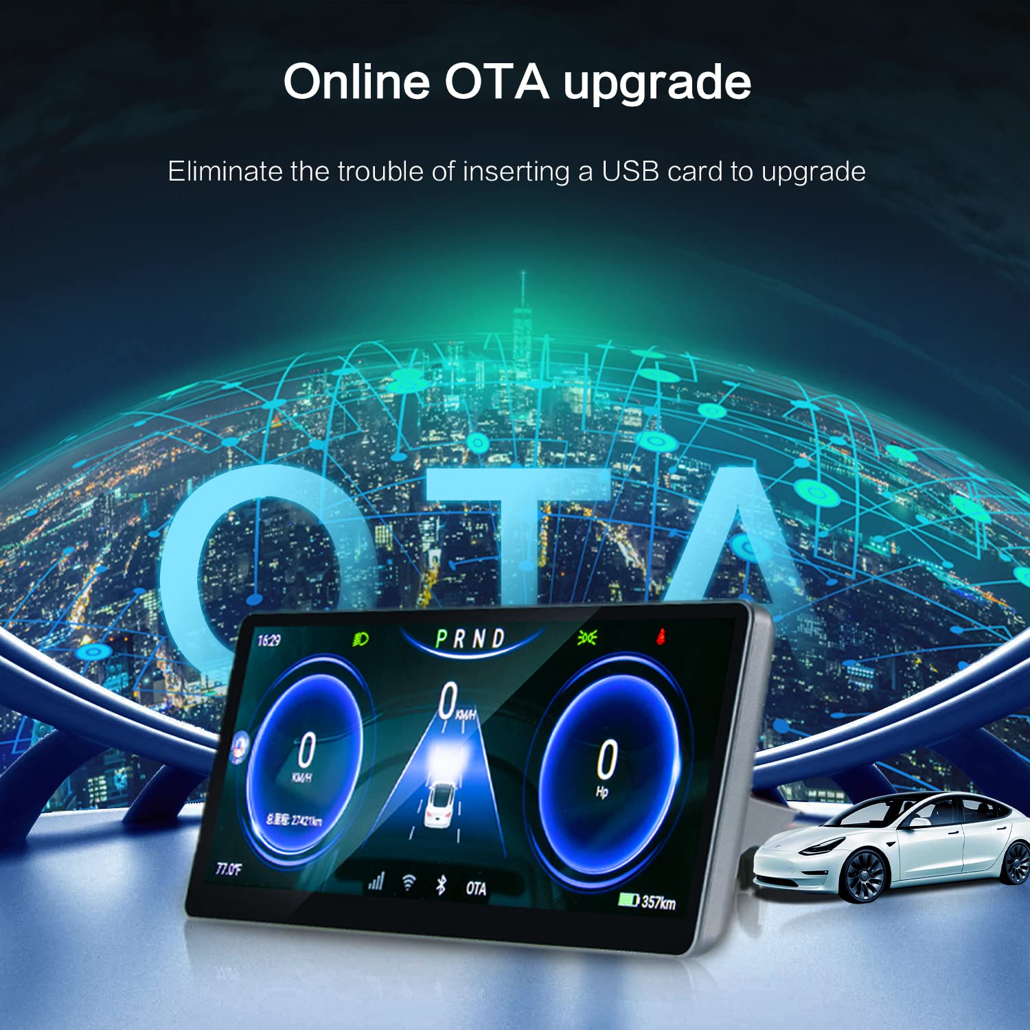 TESERY 10.25'' Android 4G Tesla Model 3 / Y Display LCD Instrument ...