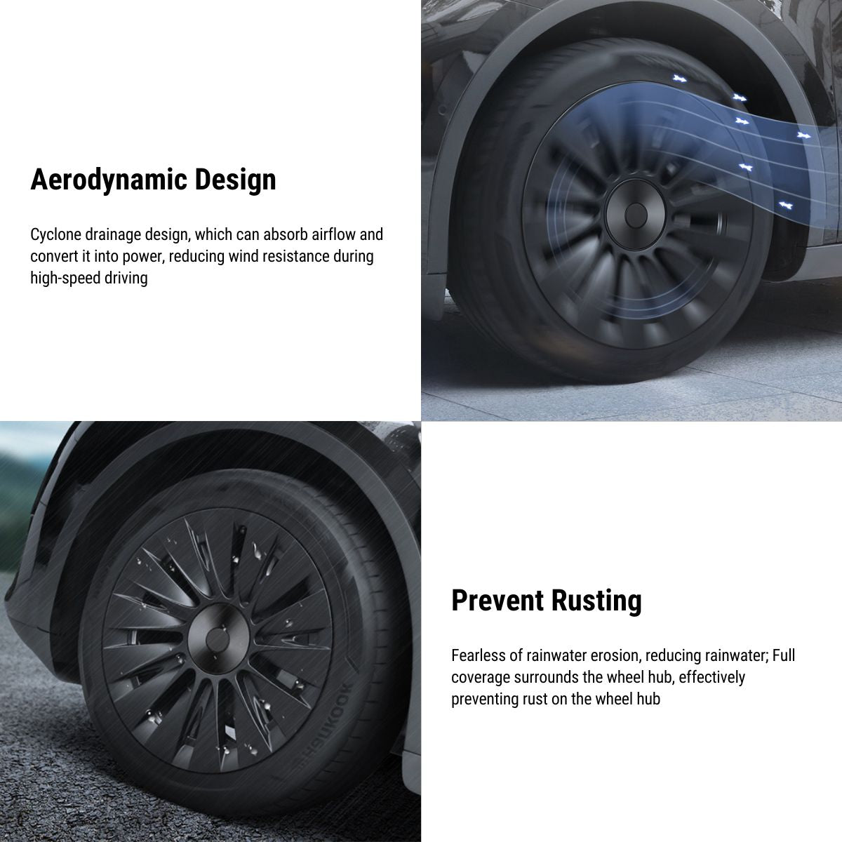 19″ Tesla Model Y Performance HubCaps - Set of 4