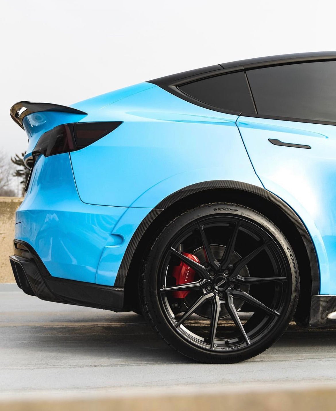 TESERY×CMST Model Y Carbon Fiber Spoiler Ver.1 - Track-Inspired