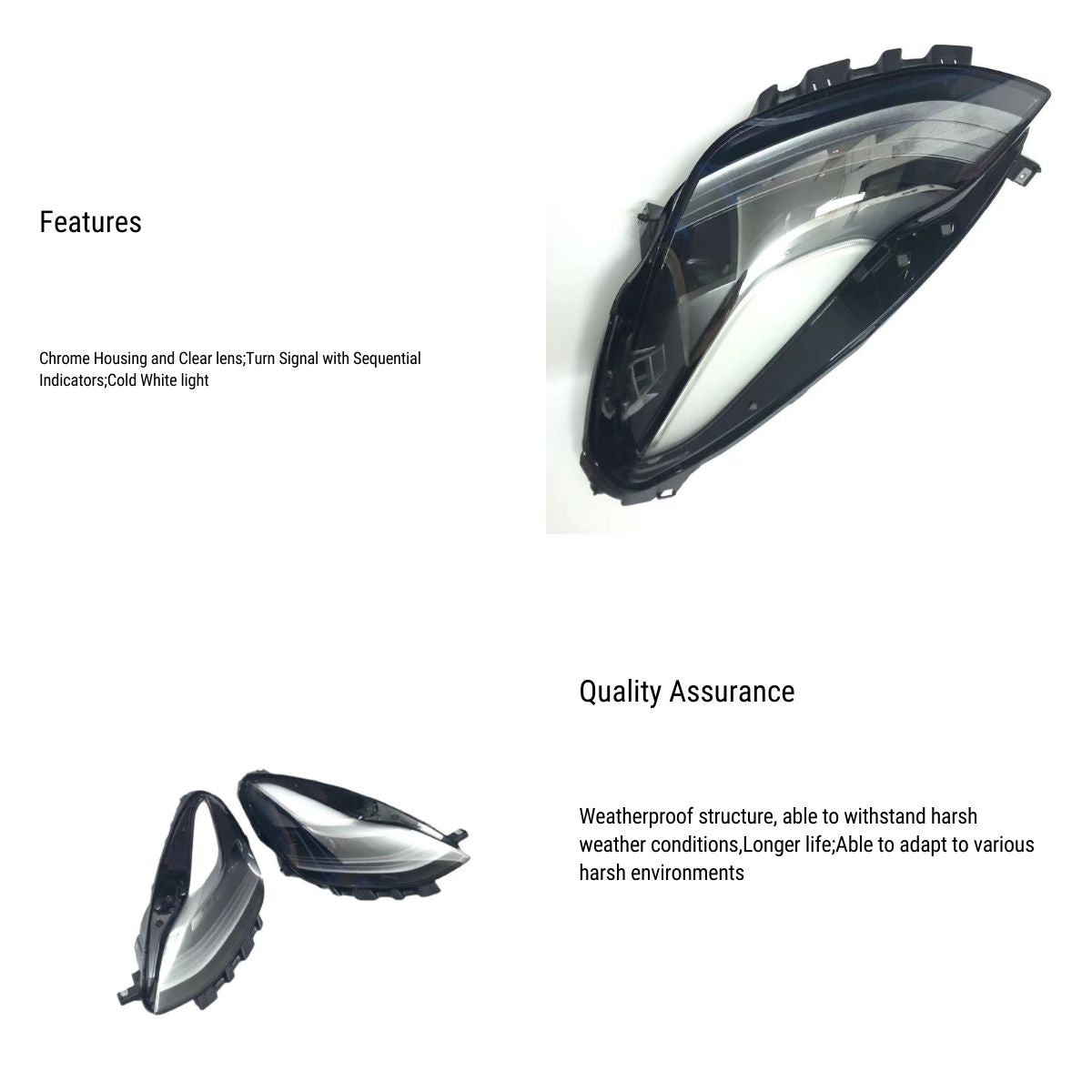 Tesla Model 3 (2017-2020) Full LED Headlight Assembly