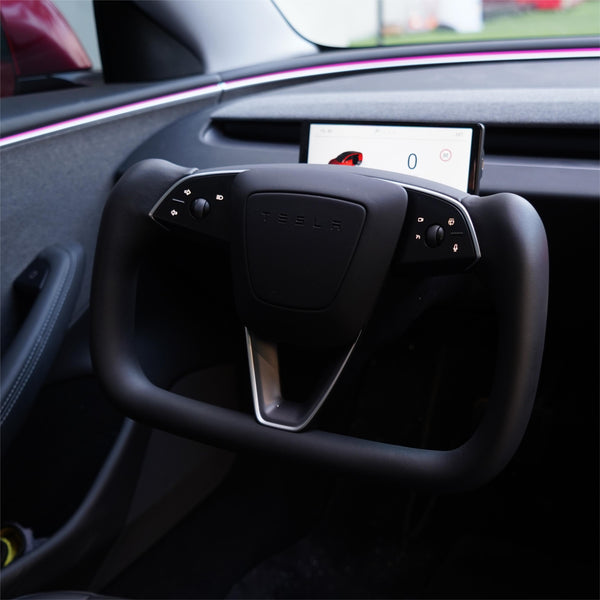 Model 3 Highland & Model Y Juniper Yoke Plaid Steering Wheel