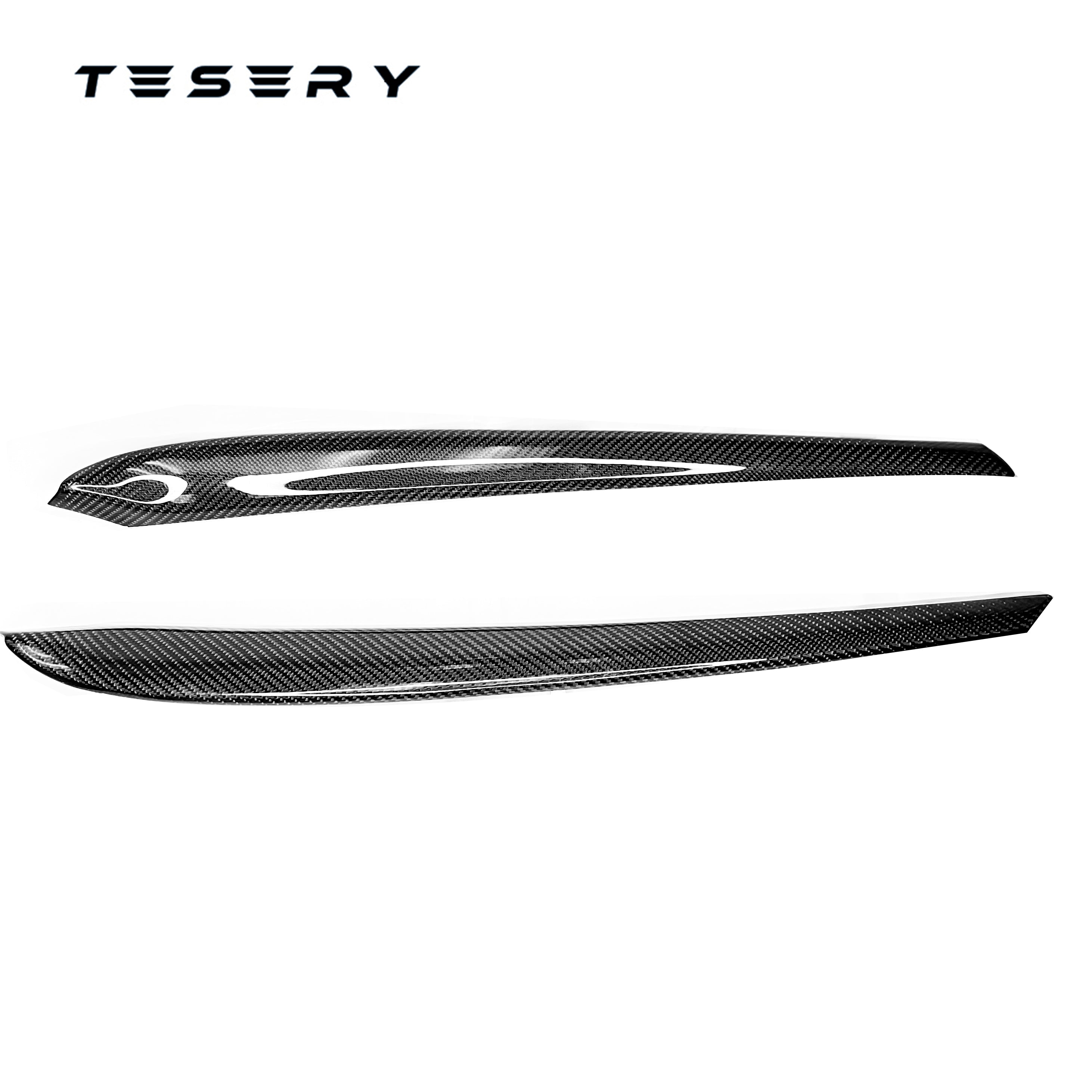 TESERY Model 3 / Y Door Panel Trim - Carbon Fiber Mods