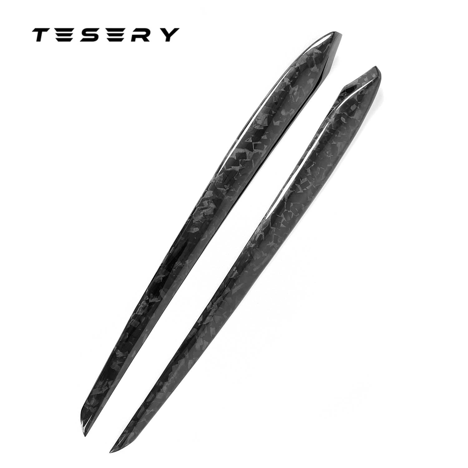 TESERY Model 3 / Y Door Panel Trim - Carbon Fiber Mods