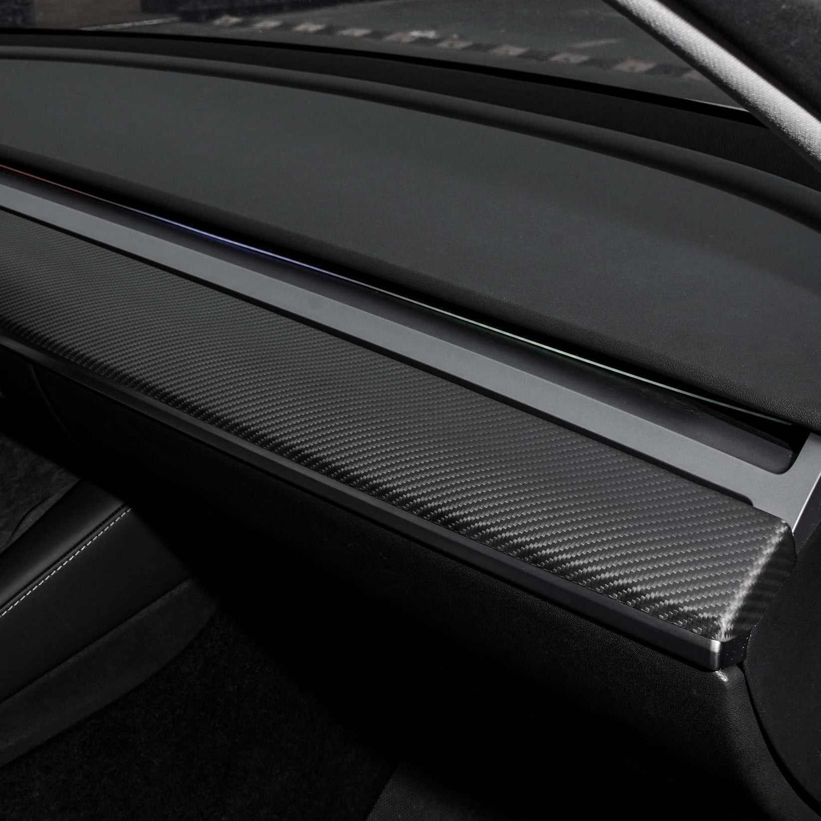 TESERY Carbon Fiber Dashboard Cover for Tesla Model 3/Y