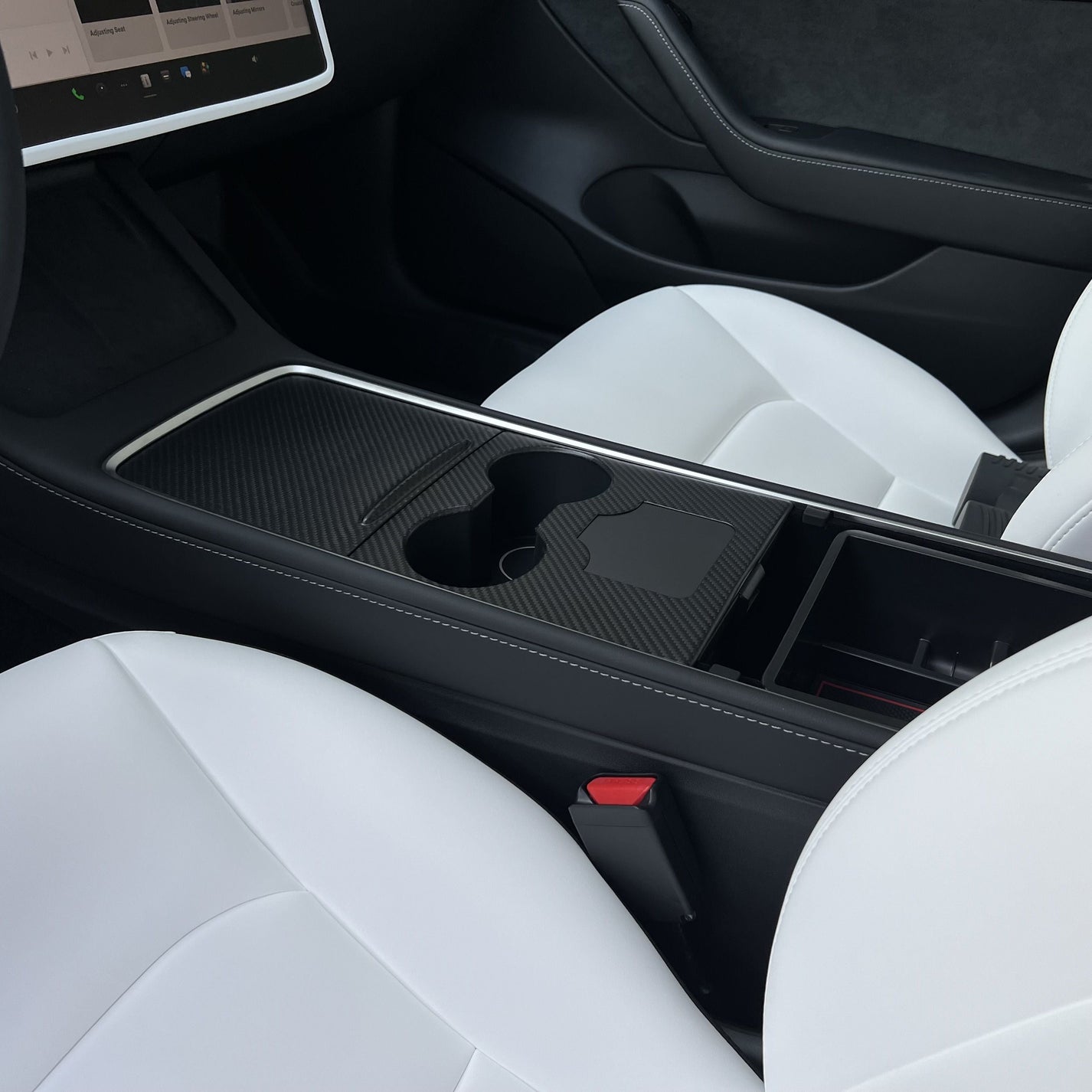 Tesla Center Console Wrap | Carbon Fiber for Model Y/3