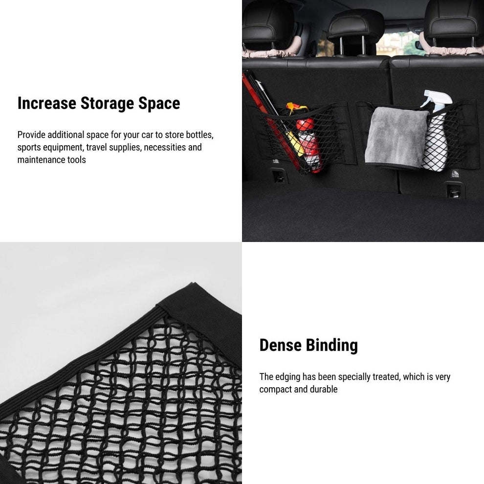 Tesla Trunk Storage Bag Mesh | Cargo Net Organizer | Model 3/Y/S/X