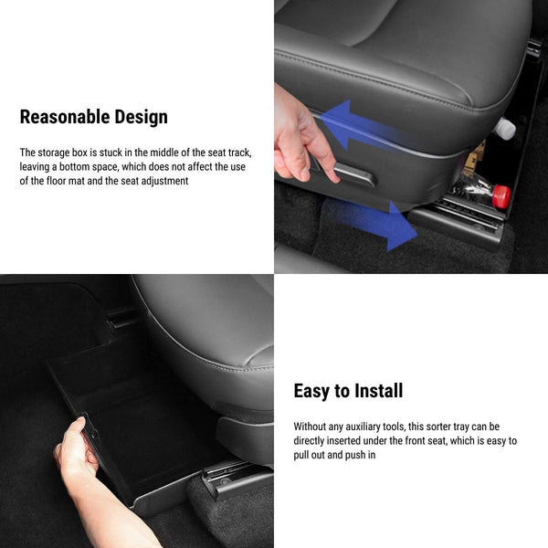 Tesla Model Y Underseat Storage Box - Tesery
