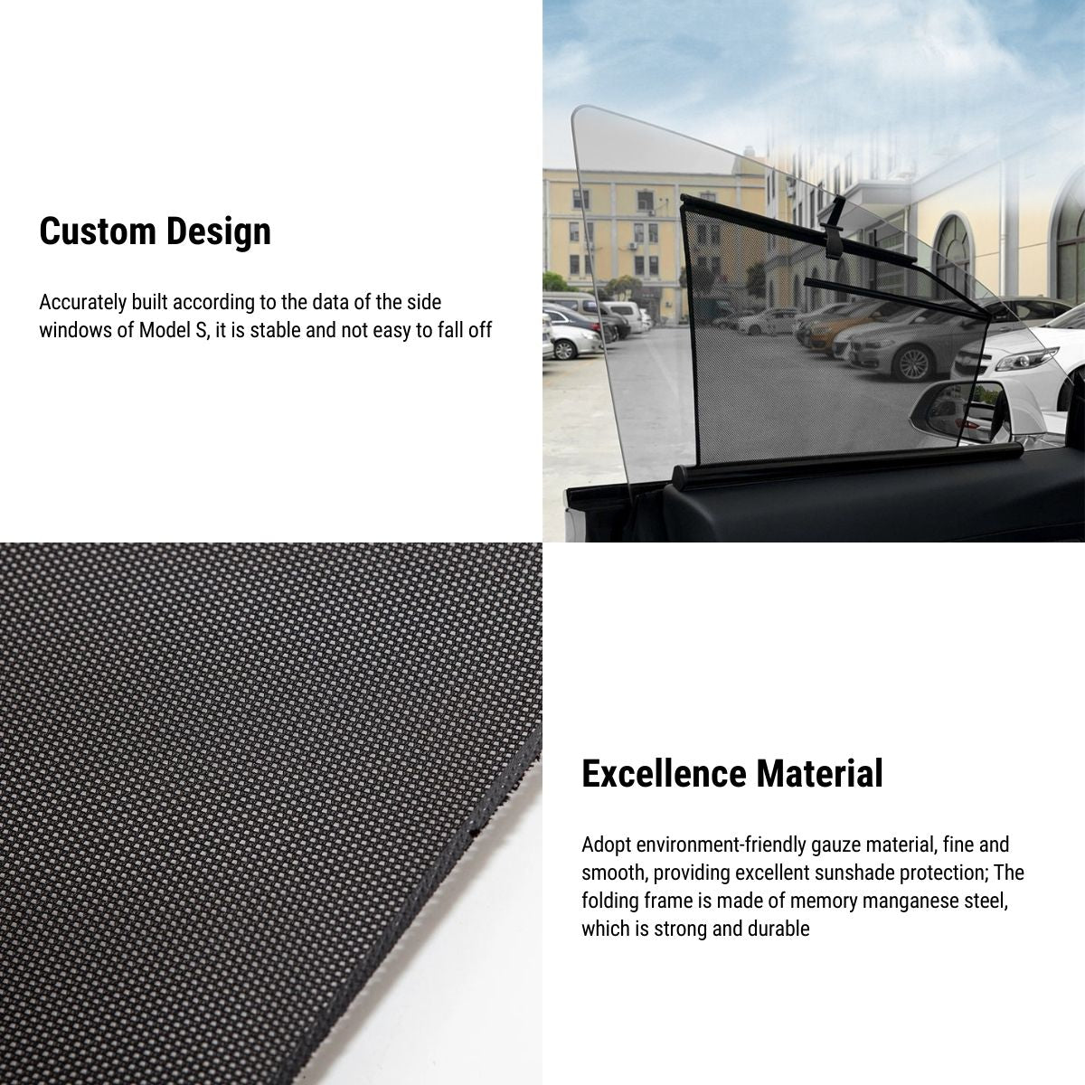 Tesla Model S Custom Fit Window Sunshade | UV & Heat Protection