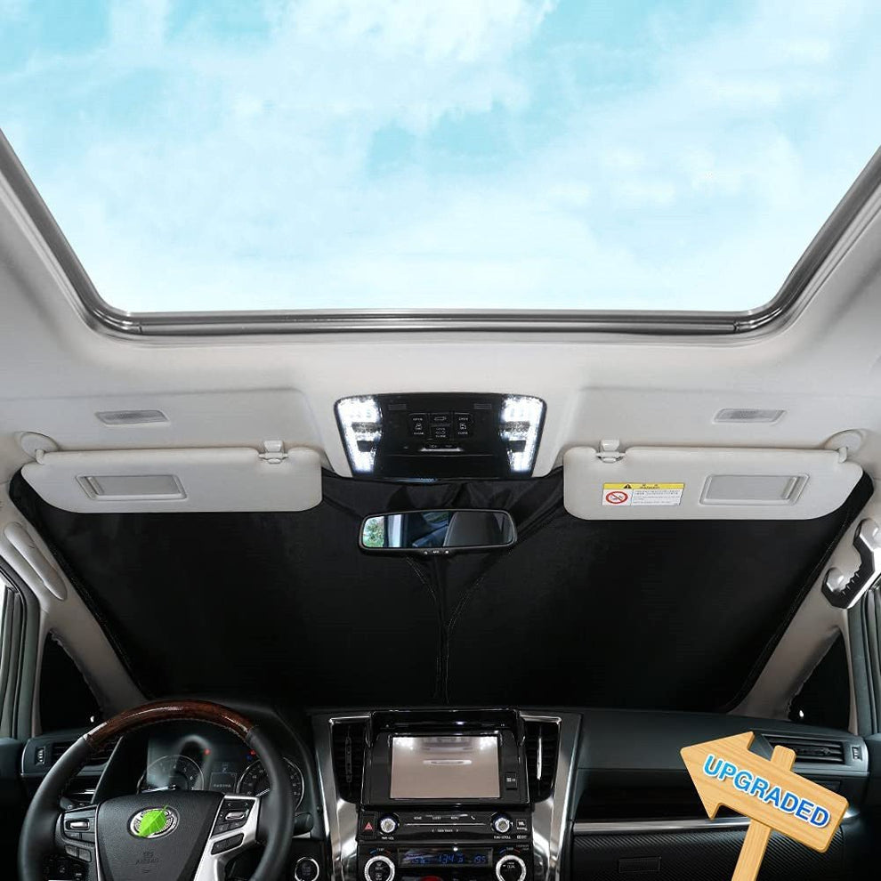 Tesla Model S Windshield Sunshade | Custom Fit UV & Heat Blocker - Tesery